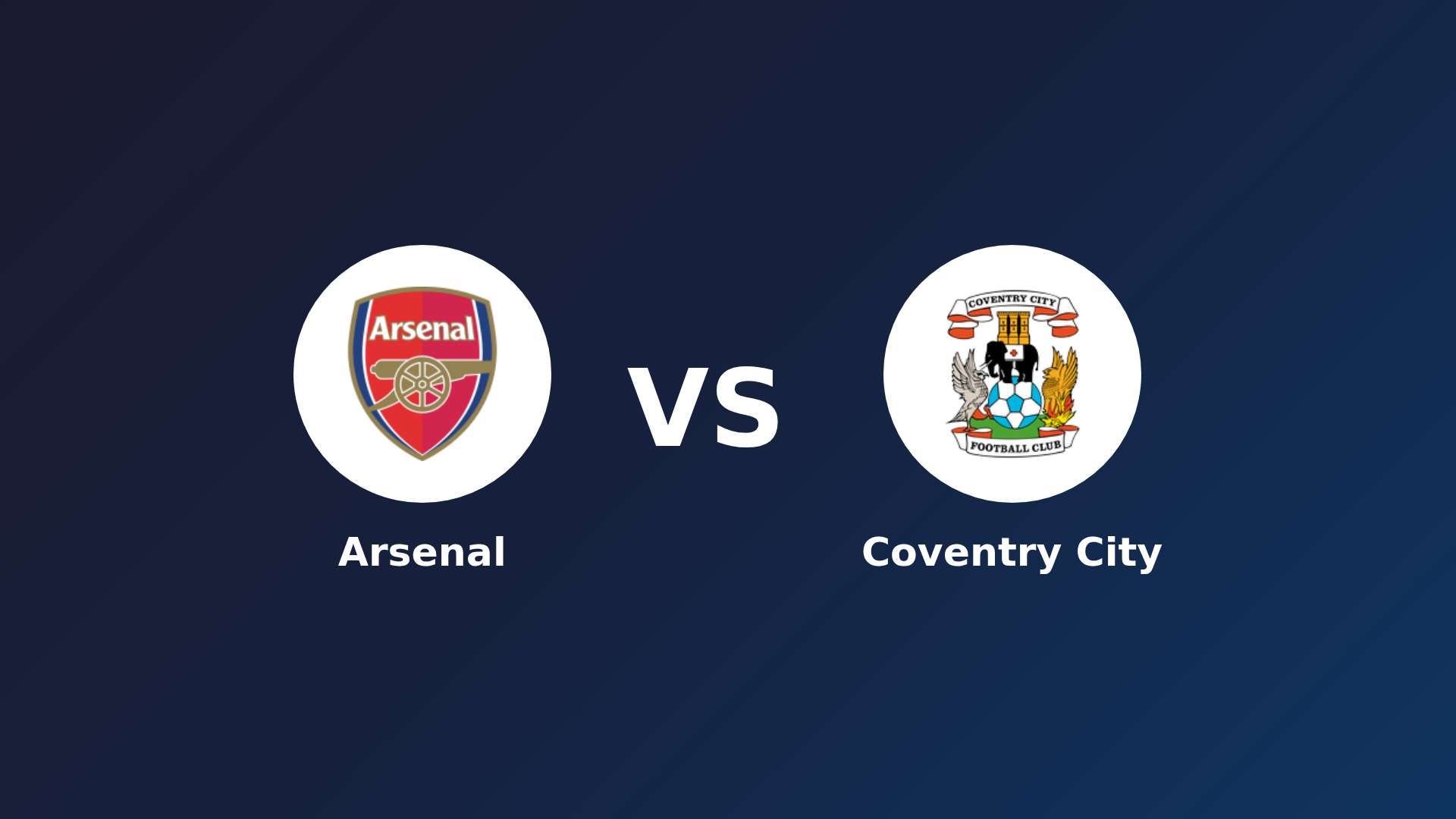 Arsenal – Coventry City : Match Premier League (21 août 2026)