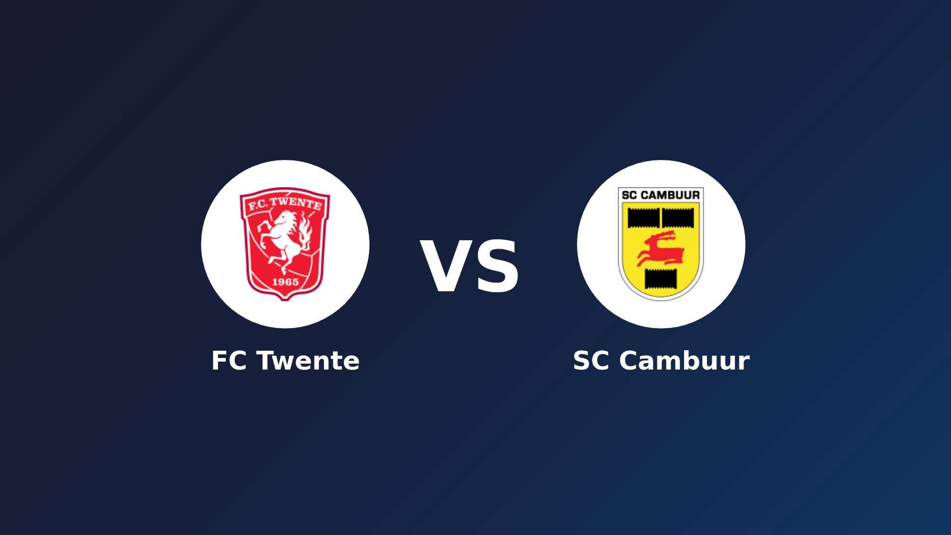 FC Twente – SC Cambuur : Match Eredivisie (30 janv. 2027)