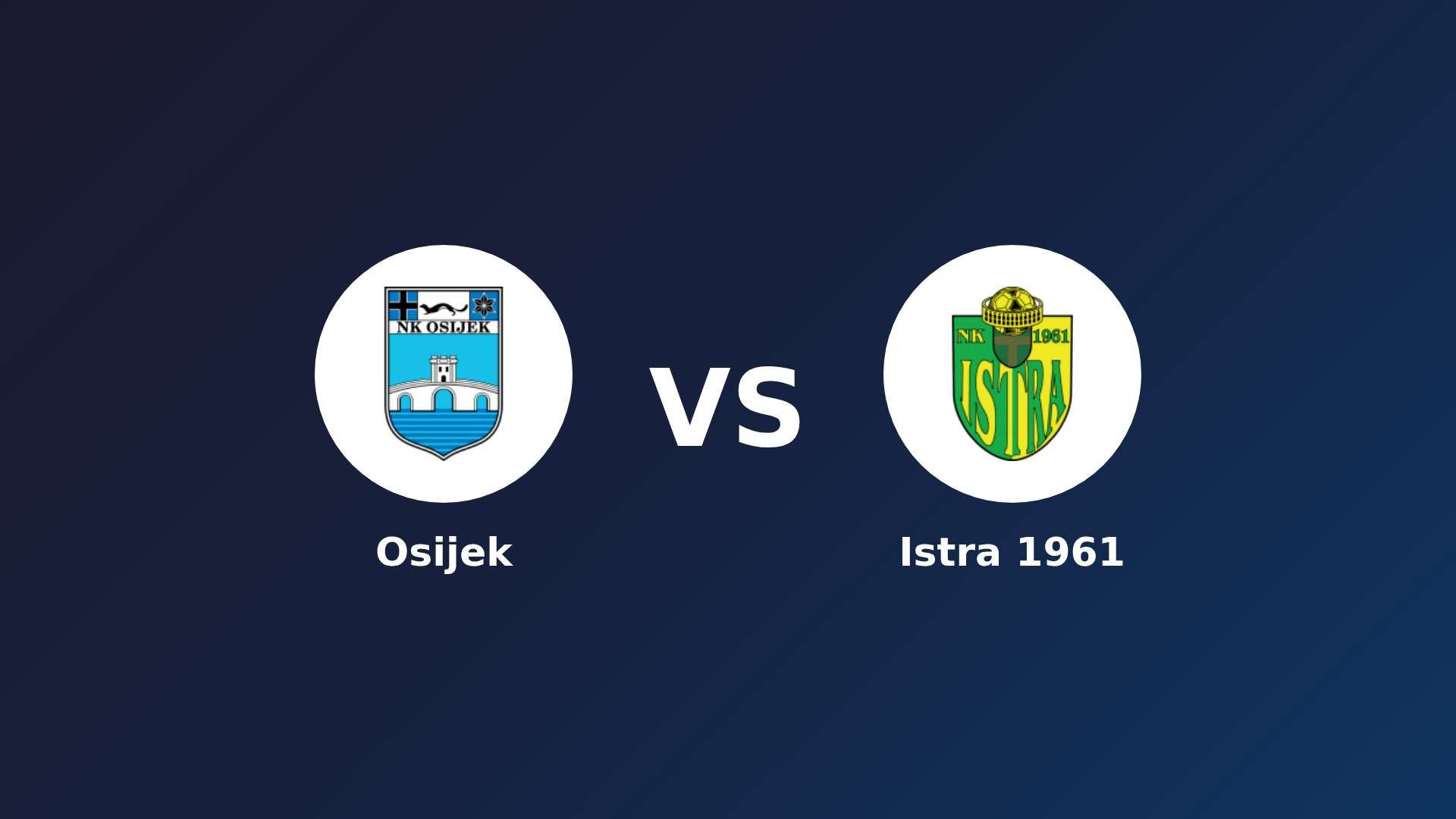 Osijek – Istra 1961 : Match 1. HNL (10 oct. 2026)
