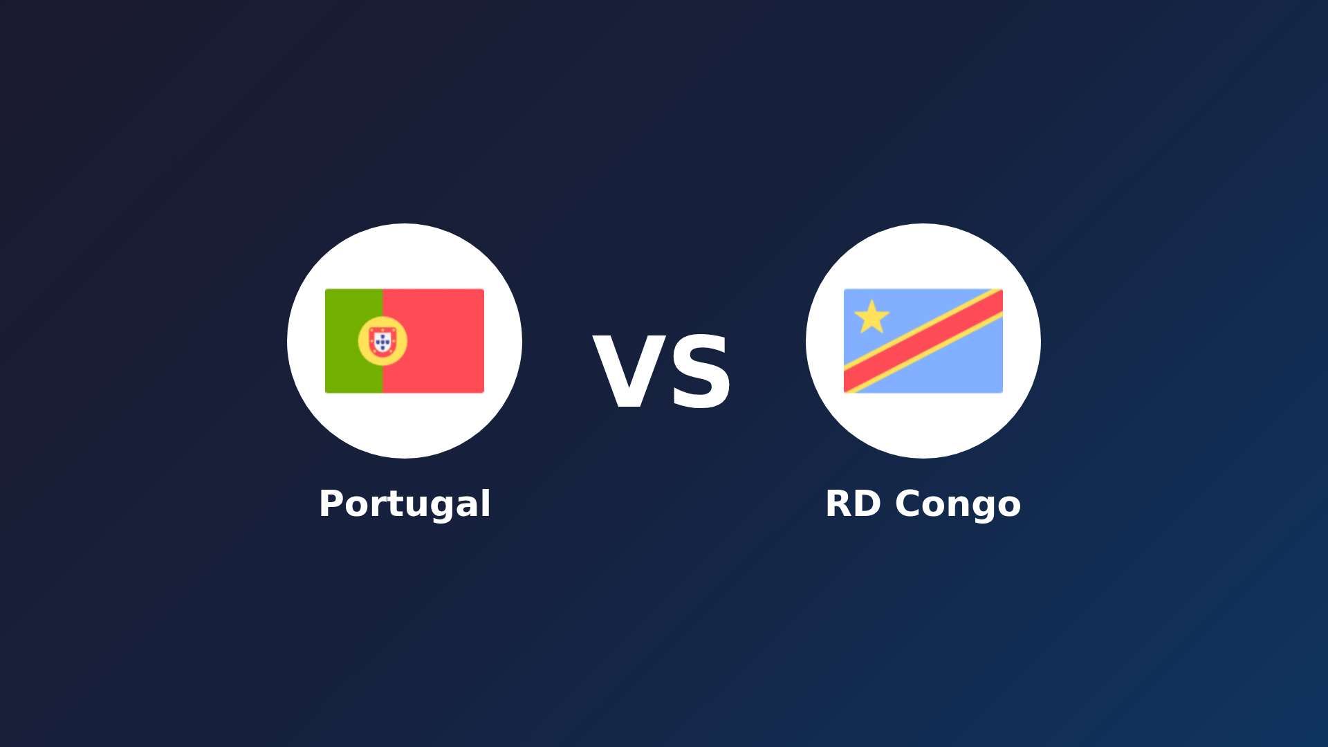 Portugal – RD Congo : Match World Cup (17 juin 2026)