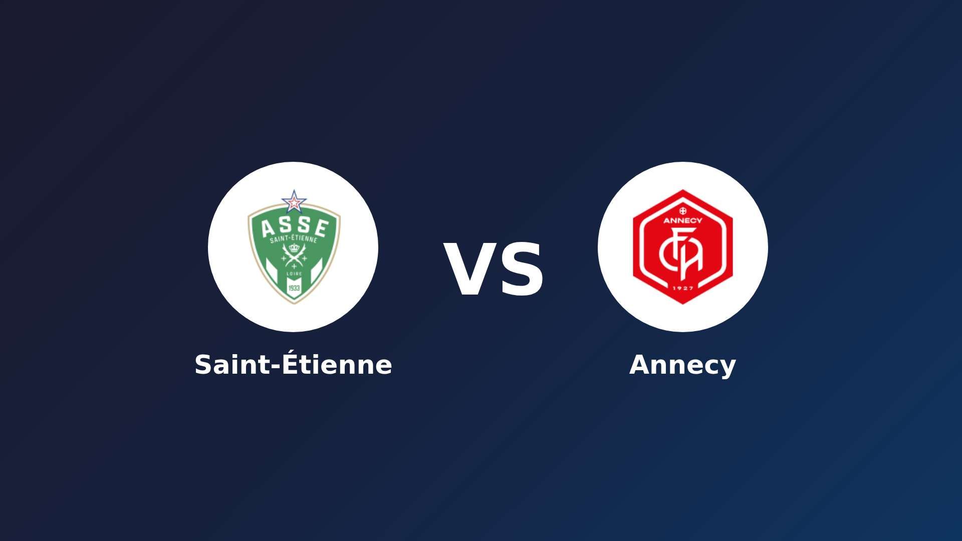Saint-Étienne – Annecy : Match Ligue 2 (9 avr. 2027)